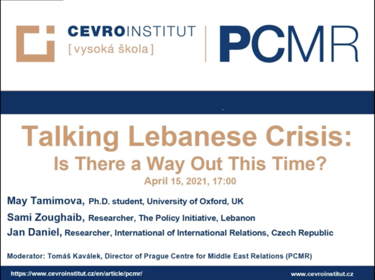 The Policy Initiative - “Talking Lebanese Crisis: Is There a Way Out ...